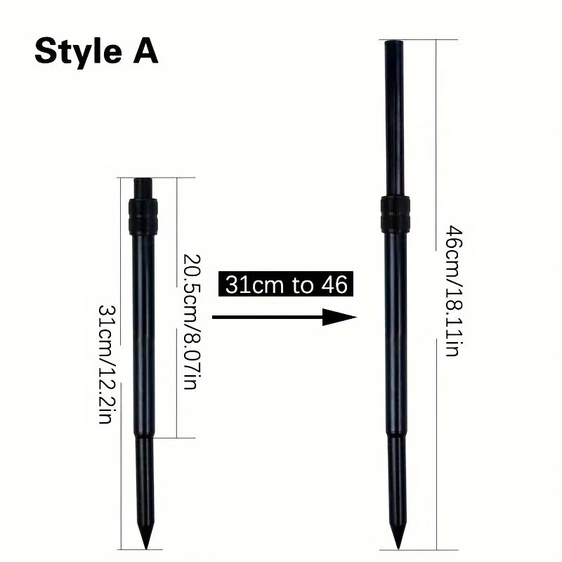 YOTO Регулируемый металлический держатель для удочки StyleA 31cmto46cm