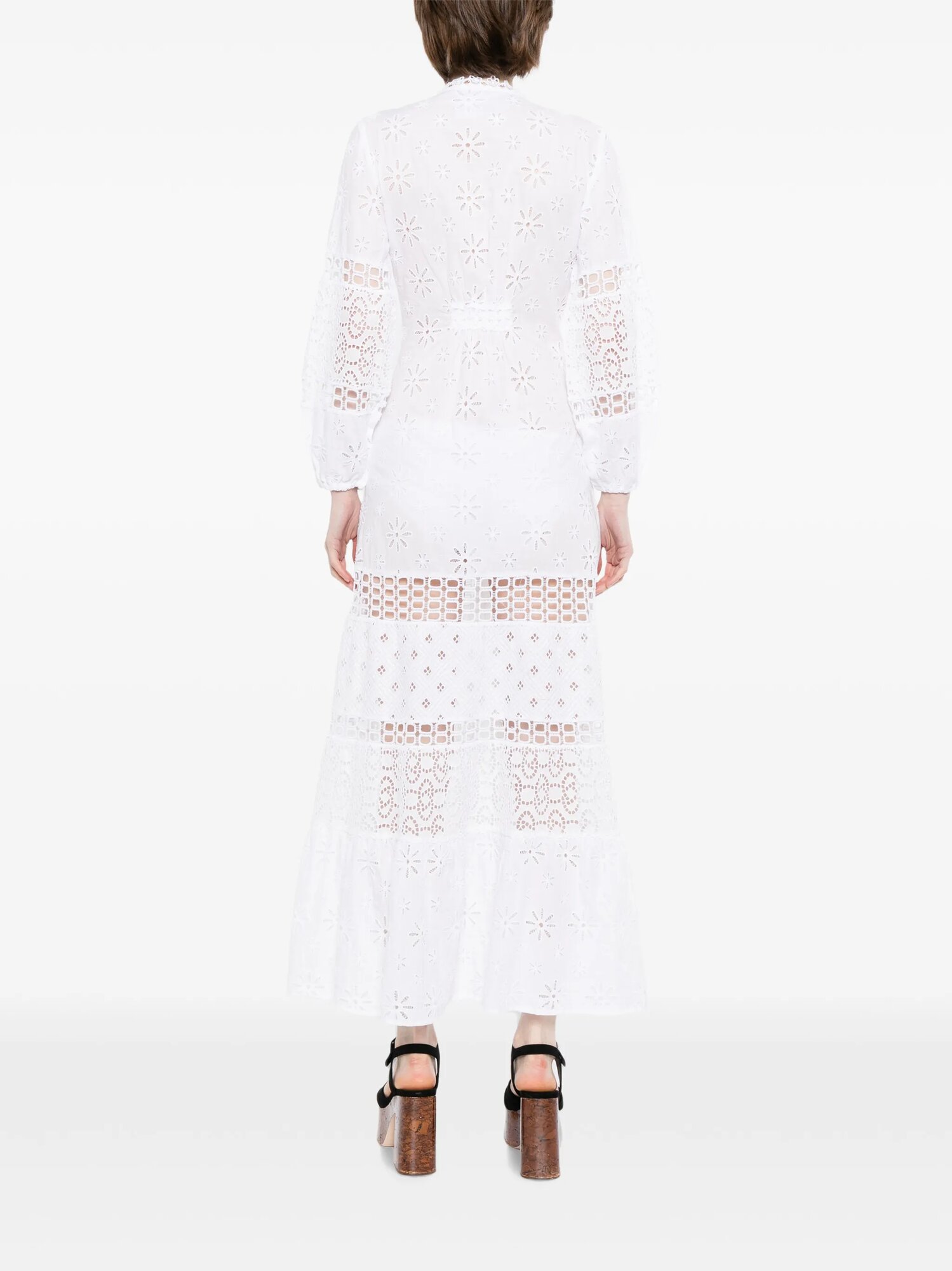 Платье Temptation Positano Noce maxi dress, размер 40, бежевый/белый — фото 1