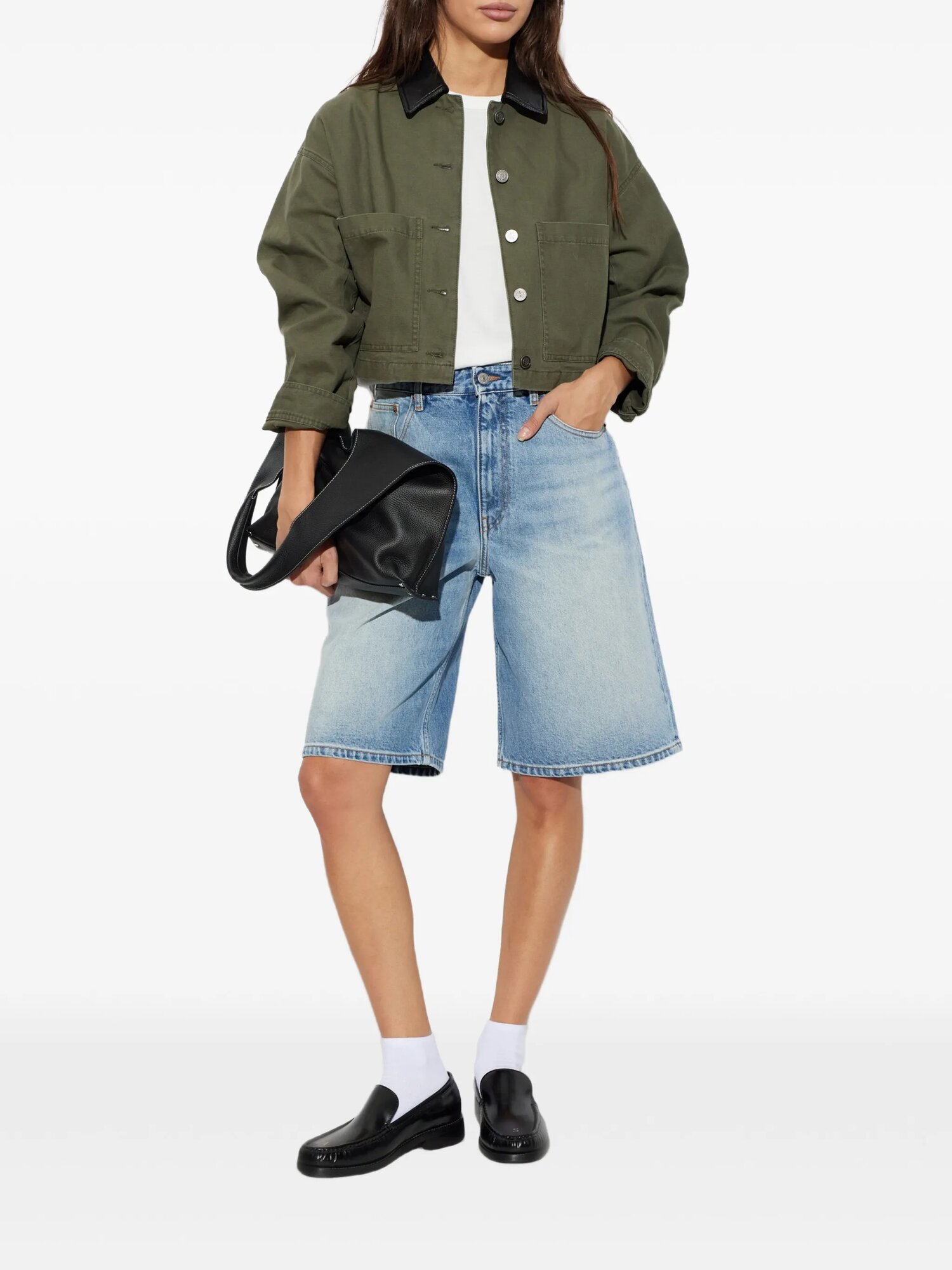 Куртка ANINE BING Yuma cropped jacket, размер 40 — фото 1