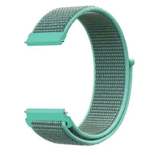 Универсальный нейлоновый ремешок 20 мм для часов Samsung Galaxy Watch, Gear Sport, Huawei Watch, Honor, Xiaomi Amazfit, мятный