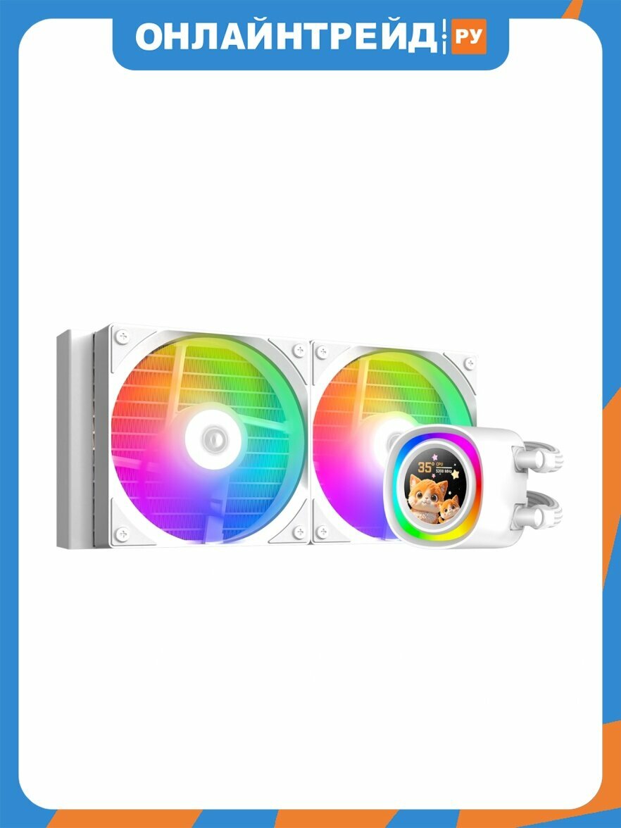 СВО для процессора Id-cooling FX240 LCD WHITE