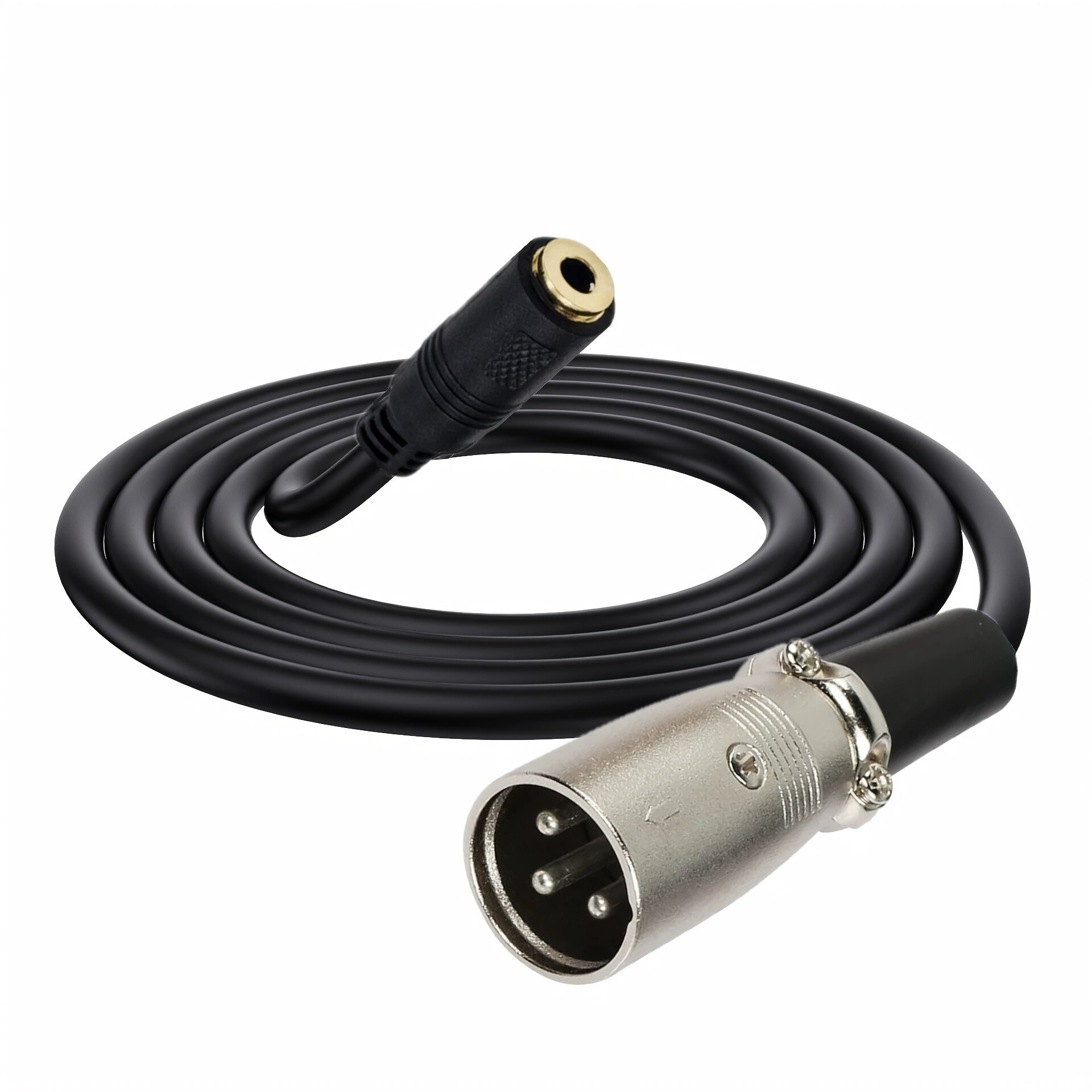 Аудио микрофонный кабель 3.5mm / 2.5mm - XLR (Cardioid 5D, Male/Female Jack) 1.5 м (59.06 дюйма)