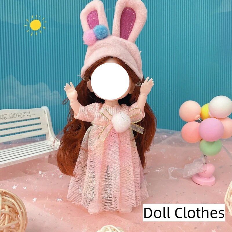 Кукольная одежда для BJD 1/8, 17 см, 12 знаков зодиака Розовый, Rabbit
