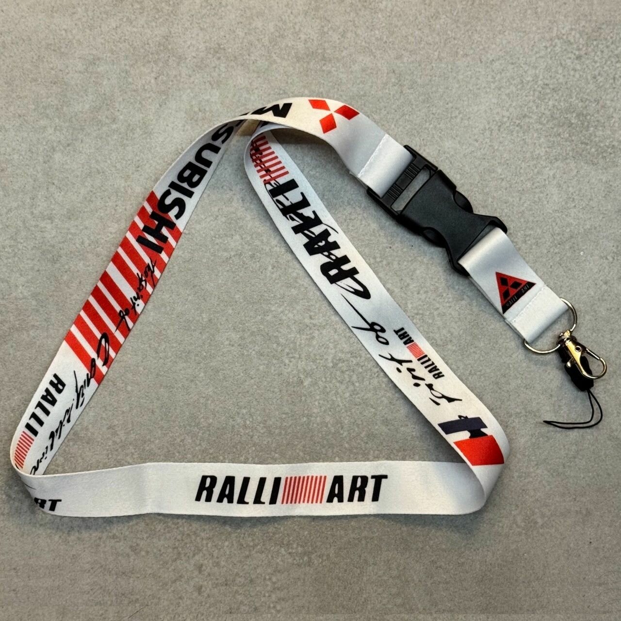 Лента шнурок на шею для ключей JDM Mitsubishi RalliArt Мицубиси