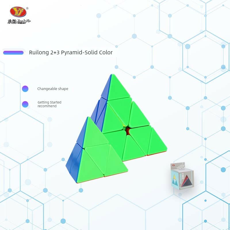 Руй Лонг Набор 2x2+3x3 Пирамидальных Паззлов с Магнитным Механизмом Образовательные Игрушки