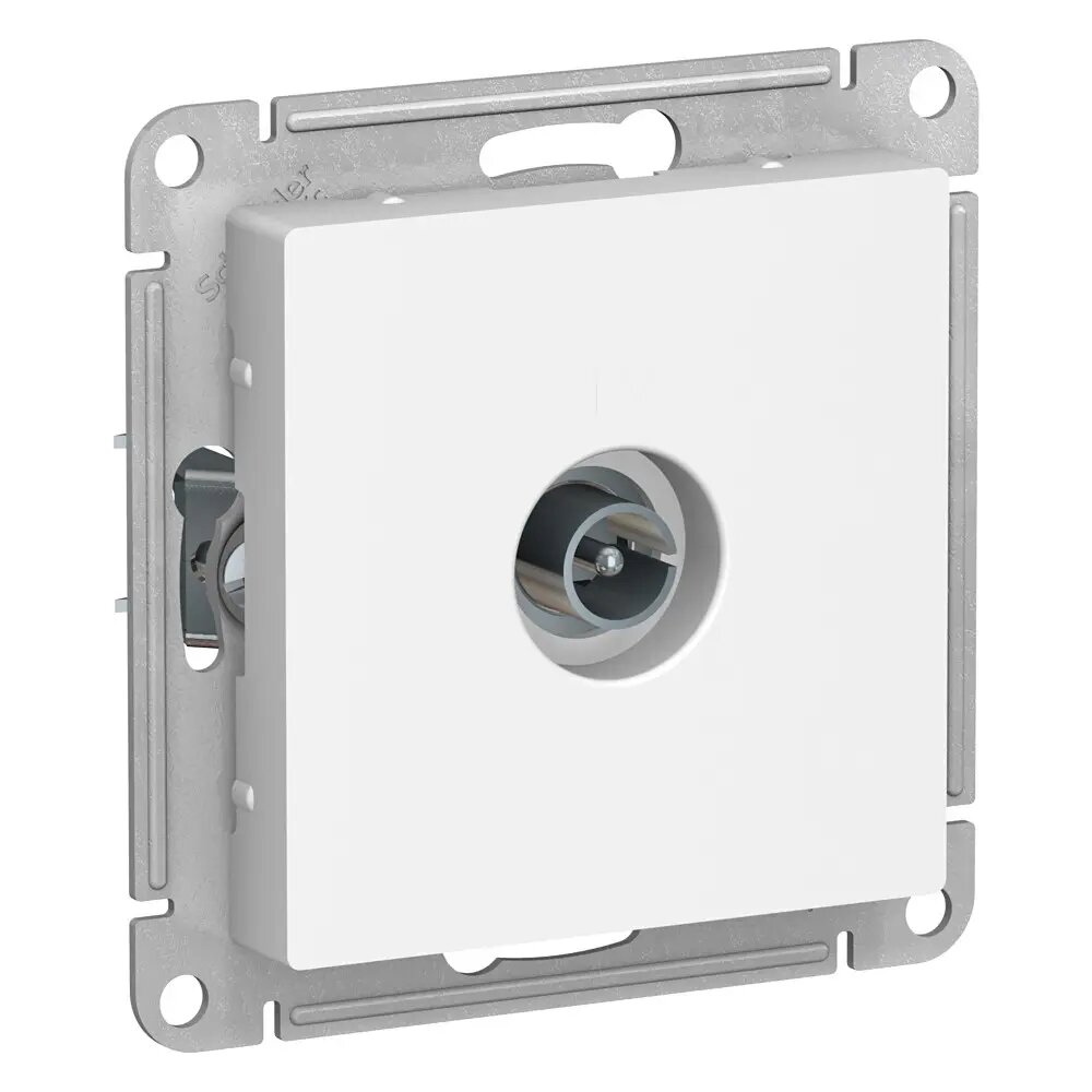 TV антенна коннектор Systeme Electric ATLASDESIGN, механизм, белый {ATN000193} (1 шт)