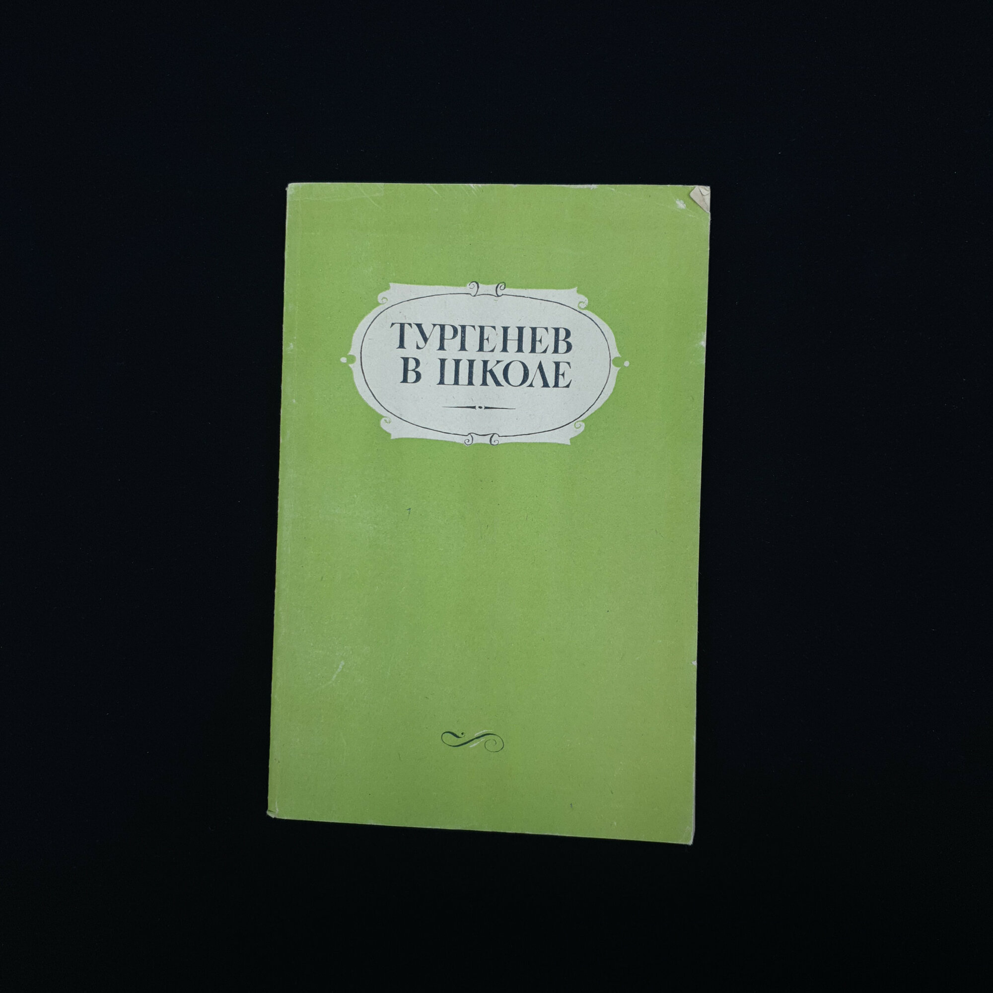 Тургенев В. И. Тургенев в школе. Книга СССР, пособие для учителя