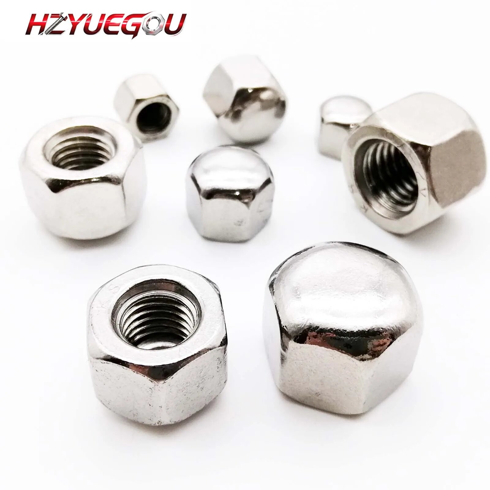 Гайки HZYUEGOU нержавеющая сталь DIN917 М3-М16 M3 10pcs
