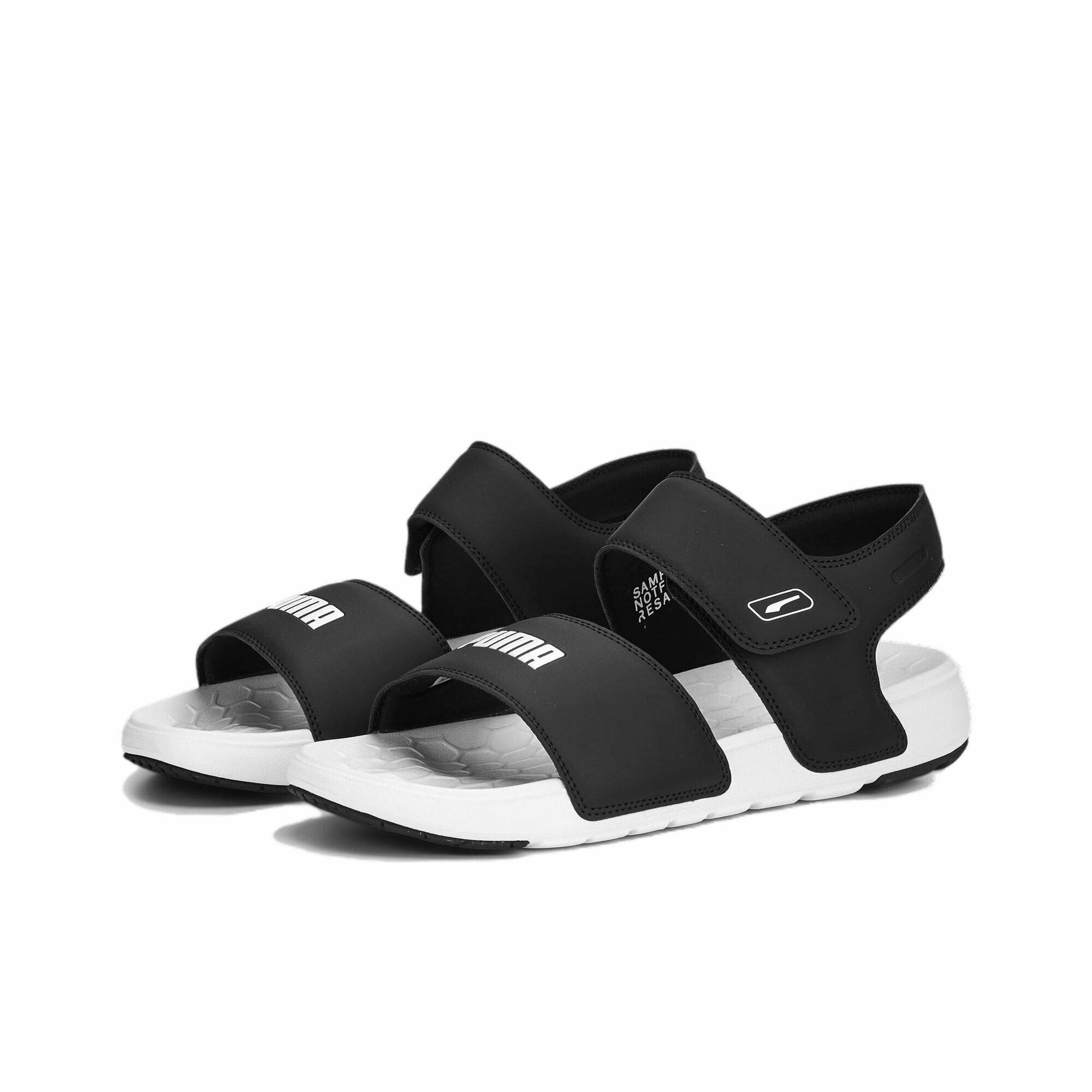 Босоножки PUMA SoftRide, размер EU 39 стопа (25CM), черный/белый — фото 1