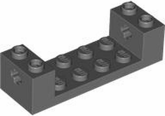 Деталь Lego 3668 Technic, Brick 2 x 6 x 1 1/3 with Axle Holes and Bottom Stud Holders