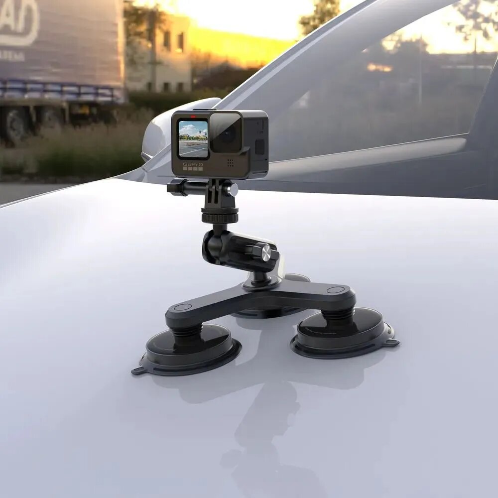 Тройное магнитное крепления Magnetic Suction Cup Mounting insta360 x4/x3, GoPro, Pocket 3
