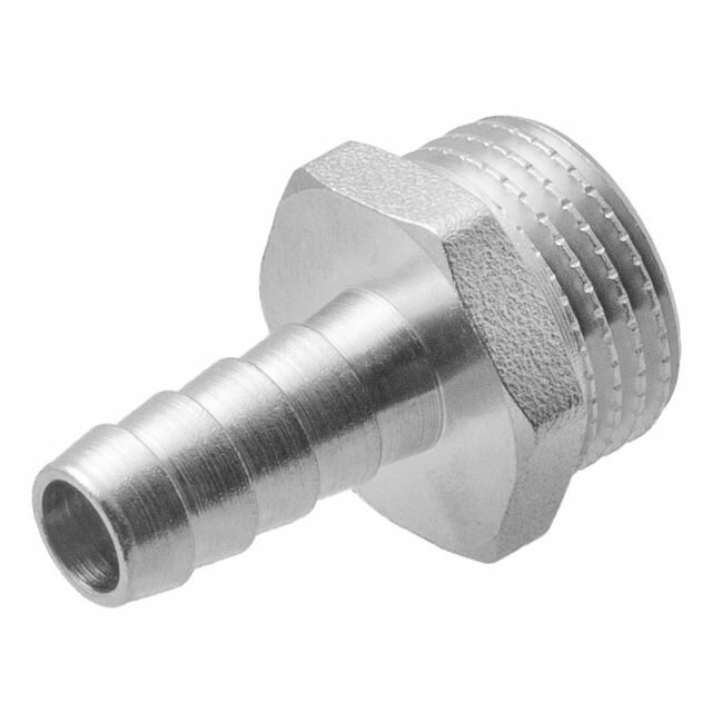 Штуцер MPF 1/2 НР х 10 мм MASTERPROF латунный 40мм никель