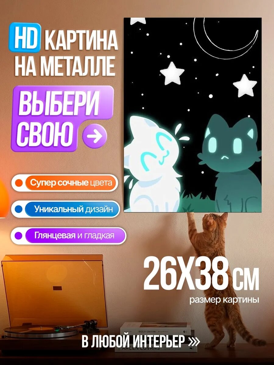 Картина на HD металле Девушка с цветами
