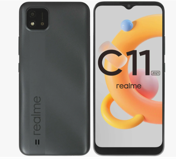 Смартфон realme C112/32 ГБ RU, Dual nano SIM, серая сталь б/у уценка