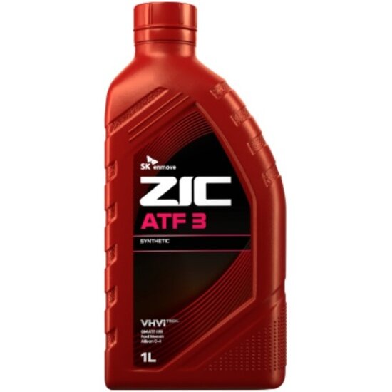 Трансмиссионное масло Zic ATF 3 синтетическое 1 л
