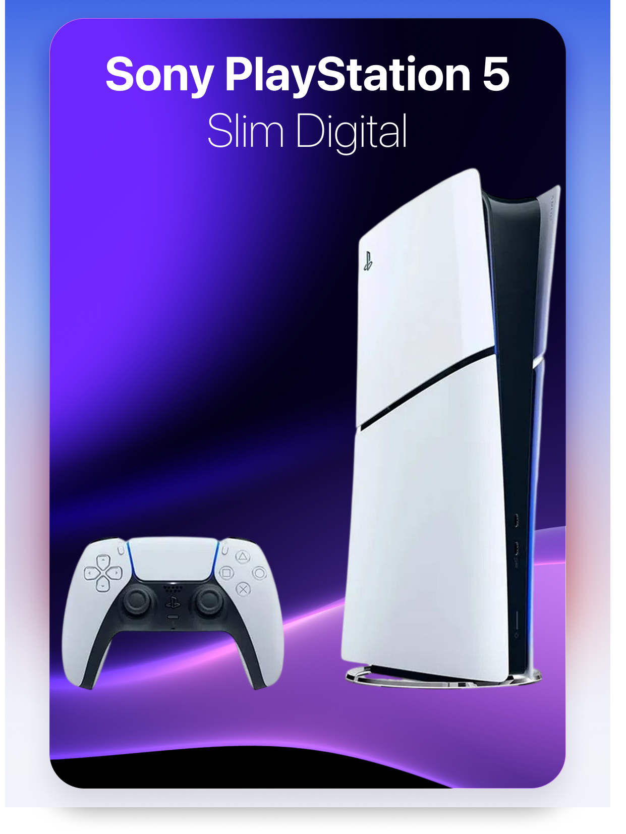 Игровая приставка Sony PlayStation 5 PS5 Slim Digital, 2-я ревизия, 825gb, без дисковода, original