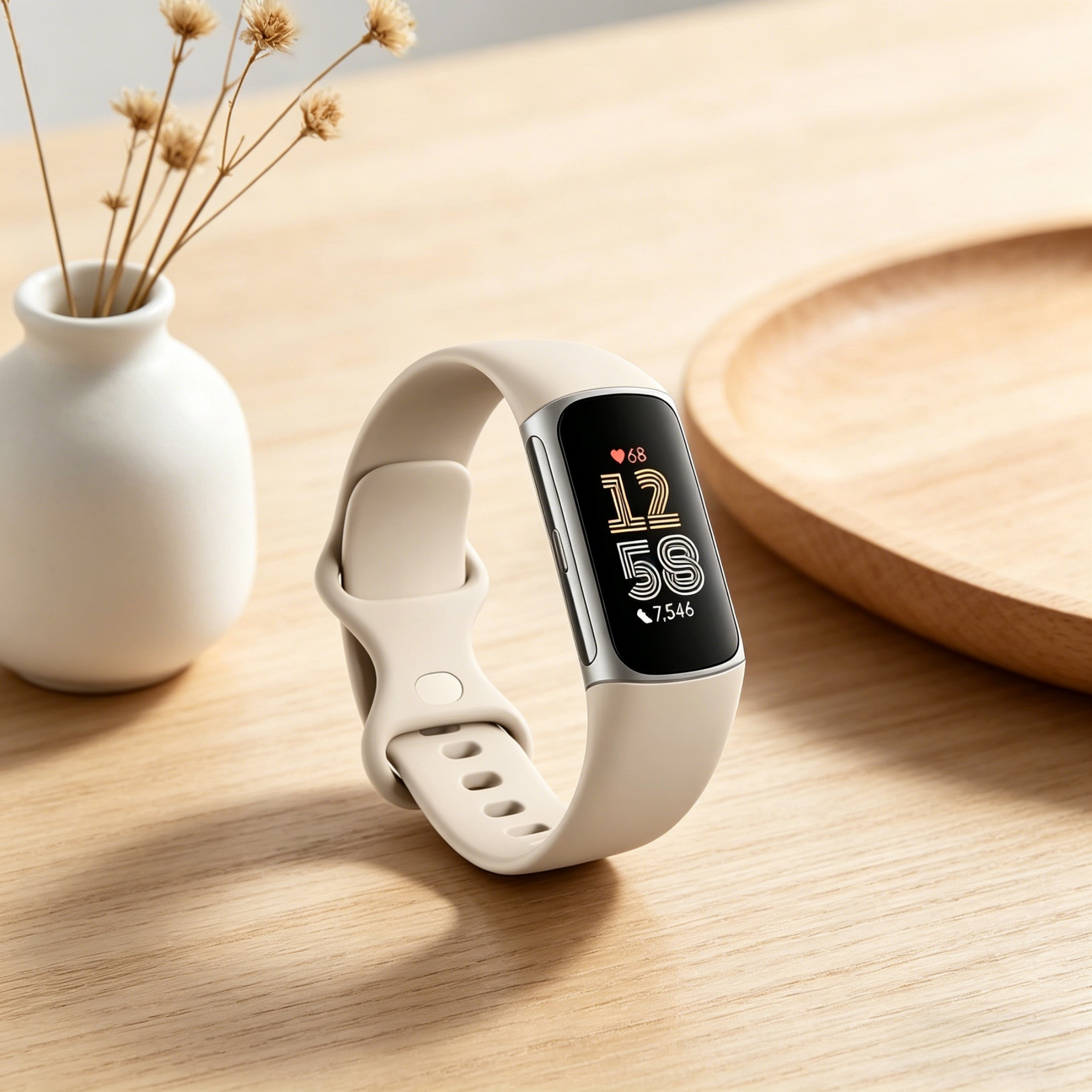 Фитнес-браслет, Fitbit Charge 6, Silver (серебристый): Мониторинг активности, сна, стресса, +подписка на 6 месяцев