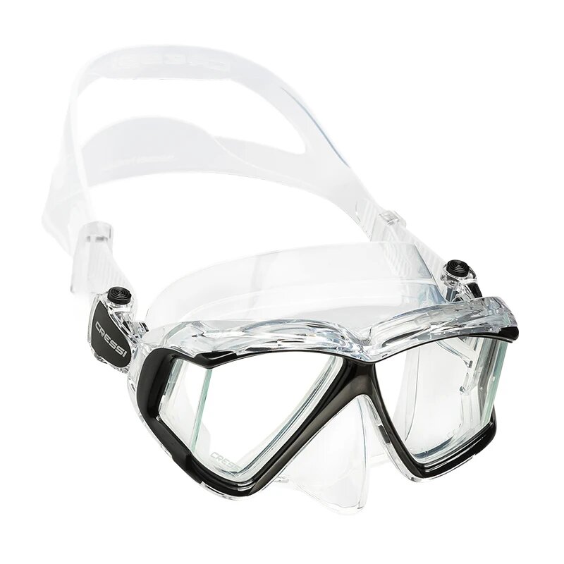 Маска для дайвинга Cressi Pano 4 CLEAR-BLACK, белая