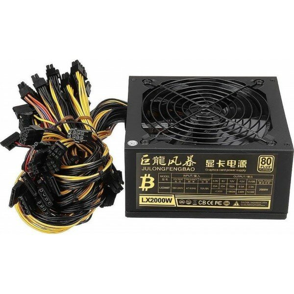 Блок питания БУ 2000W Julongfengbao LX2000W (80 PLUS Platinum)