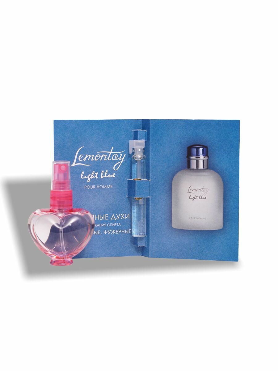 Lemontay №278, духи мужские Light blue, флакон с распылителем 25 мл + подарок масляные духи 3 мл