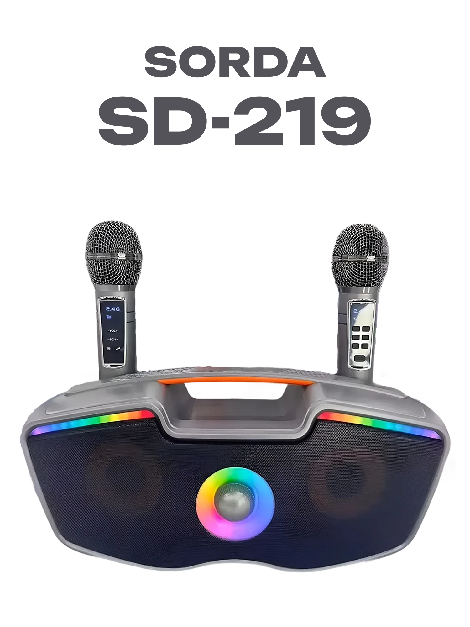 Портативная беспроводная колонка SORDA SD-219 с 2 микрофонами, 30 Вт / bluetooth 5.2 подключение