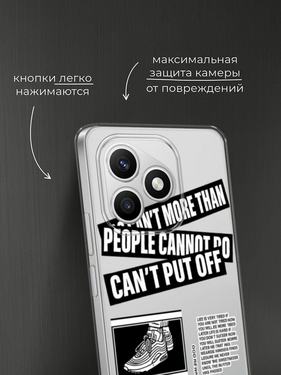 Чехол на Honor X8d / Хонор X8d с принтом I like it, прозрачный — фото 1