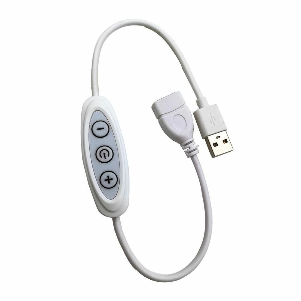 Трехкнопочный USB-диммер 5В 2А для LED, Черный