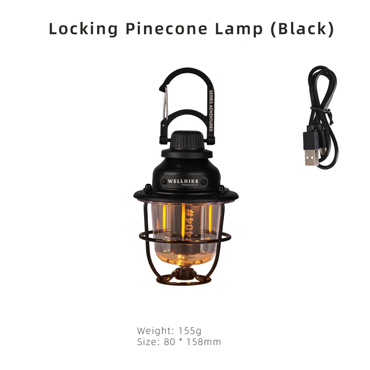 Wellhike Farmer Camp сосновые фонари Черный, Black