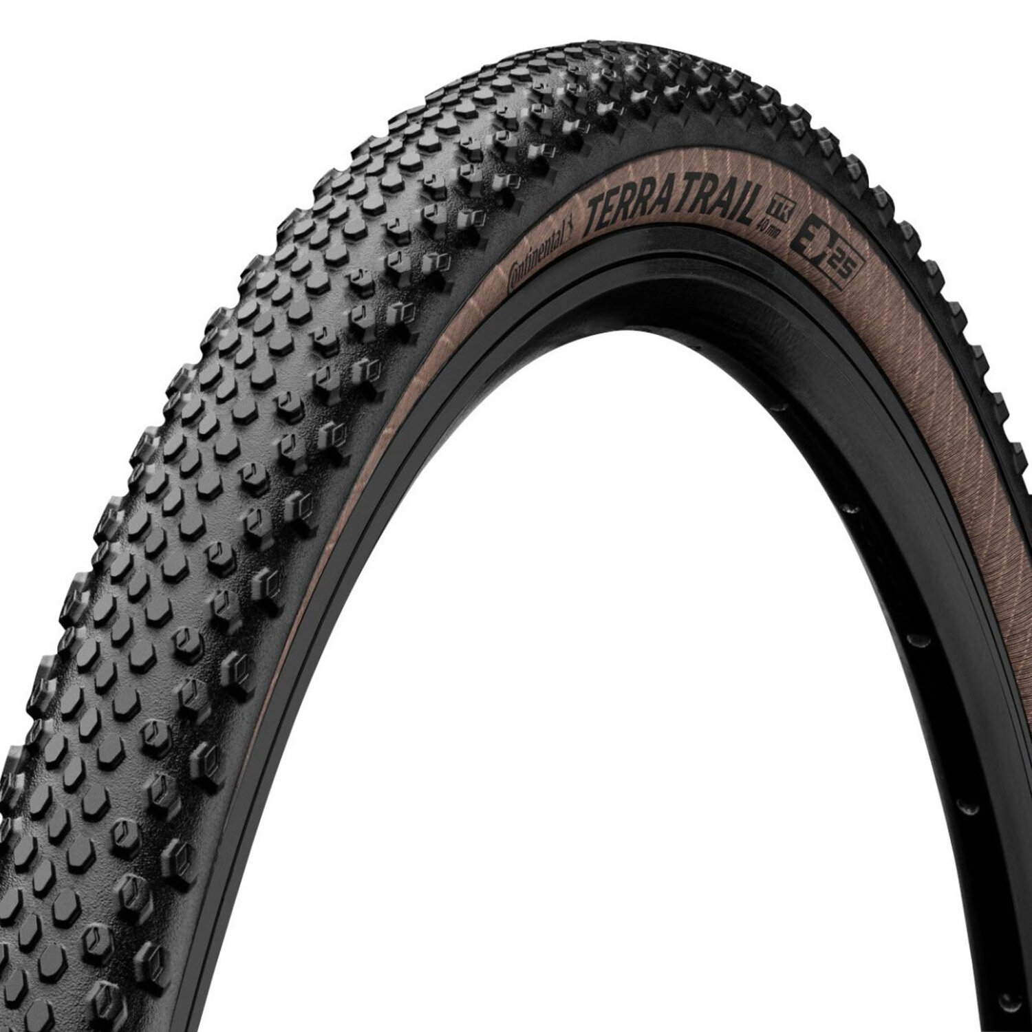 Велопокрышка Continental Terra Trail Shield Wall 700x40C 40-622 Foldable Black/Brown