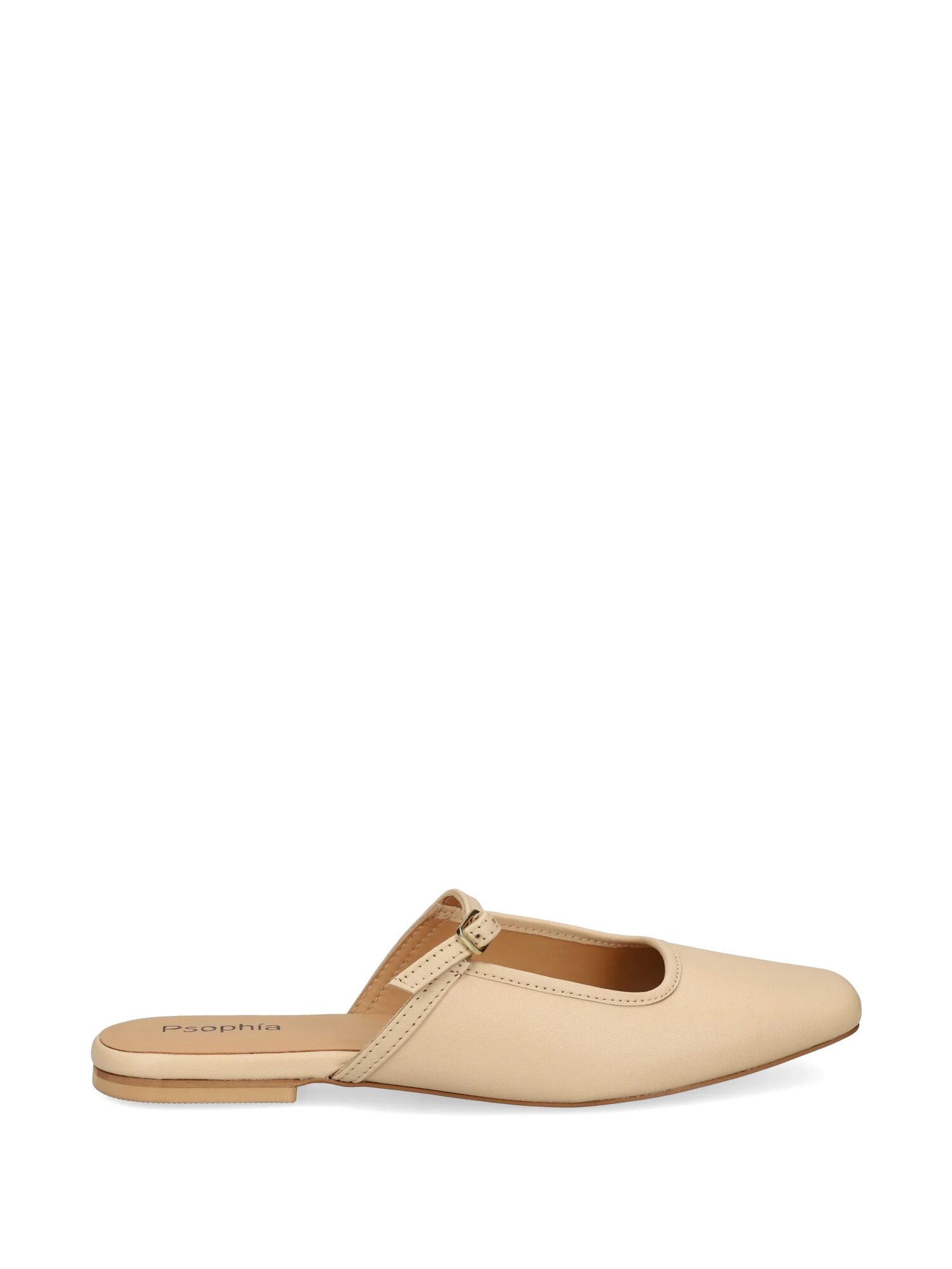 Мюли Buckle-strap square-toe flat mules