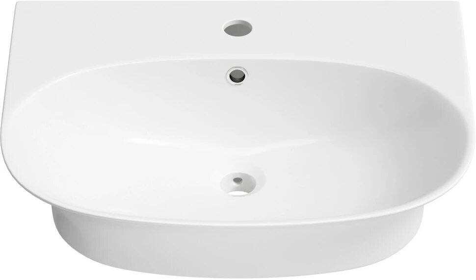Раковина-чаша Lavinia Boho Bathroom Sink 33311075 55x43 см, накладная, подвесная, белый