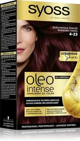 Краска для волос Syoss Oleo Intense, оттенок 4-23 burgundy red, 50 мл