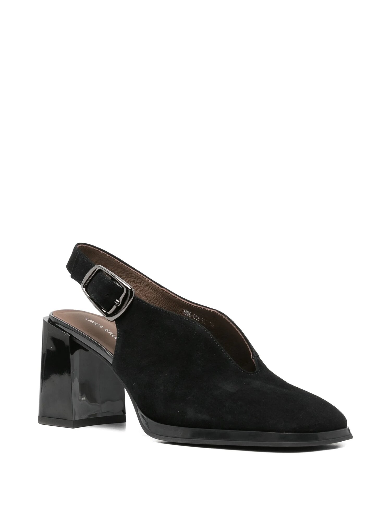 Туфли LINDA BAUMANN Buckle-fastening slingback pumps, размер 37, black/black — фото 1