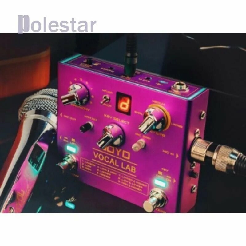 JOYO R-16 процессор эффектов для гитары, 48 В, AUX вход, выход на наушники, поддержка вокала, полный комплект
