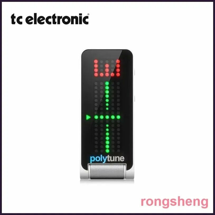 TC Electronic PolyTune Clip Мини-акустическая гитара, электрогитара, бас, тюнинг, педаль, эффектор настройки