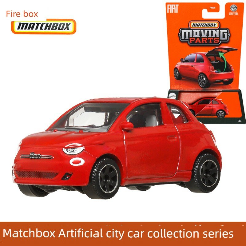 Mattel Matchbox FWD28 Серия Фиат 500Е Коллекционная Алюминиевая Модель Автомобиля с Открывающимися Дверьми