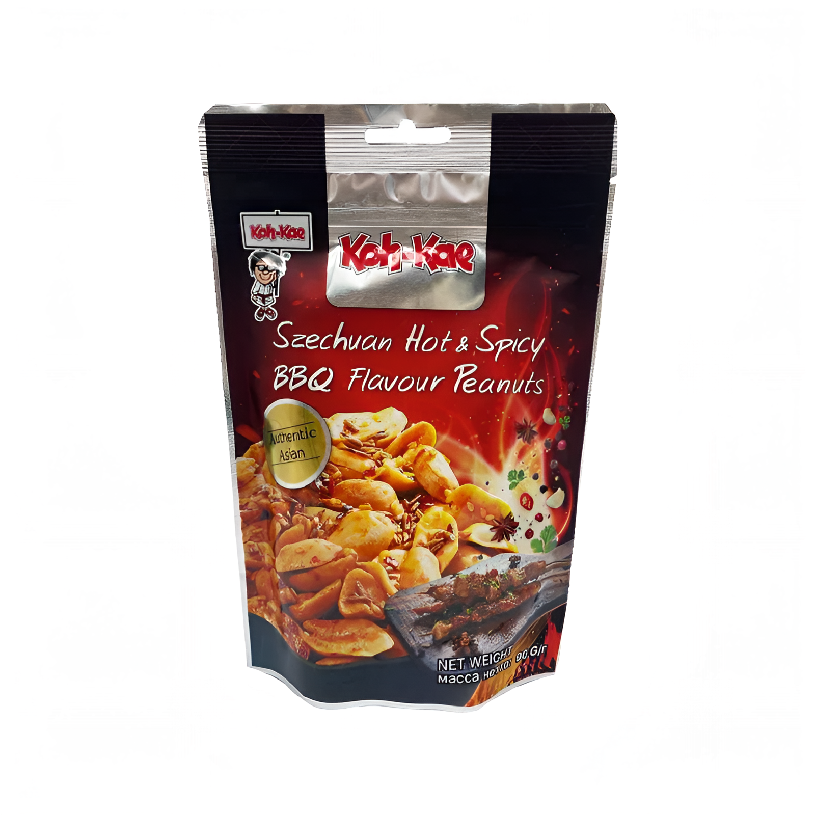 Арахис обжаренный Koh-Kae со вкусом сычуаньского пряного соуса барбекю 90 г, Таиланд
