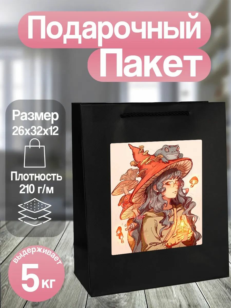 Пакет подарочный гоблинкор Pinterest, упаковка для подарка, 26х31 см