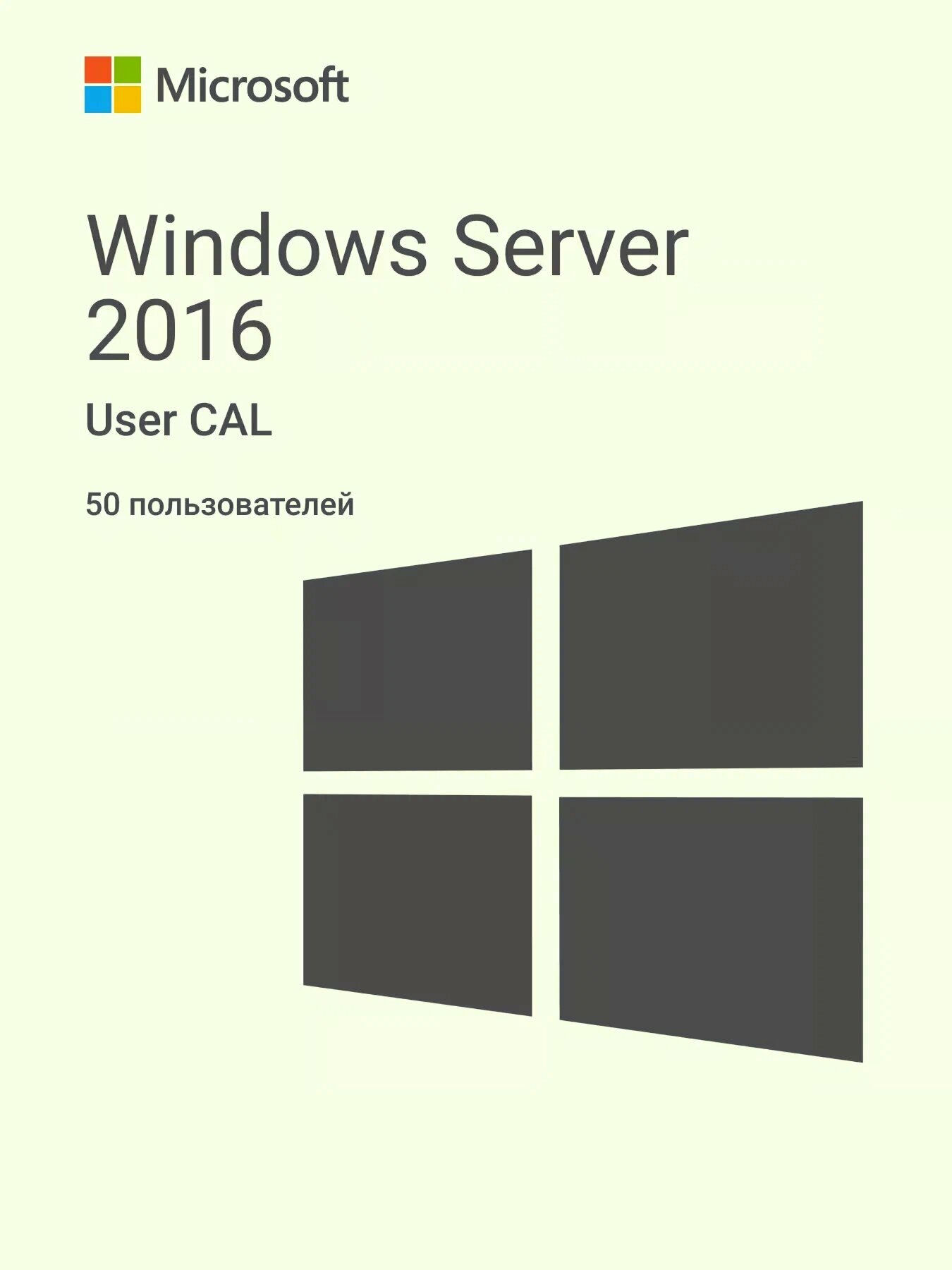 Microsoft RDS 2016 User CAL, лицензия для 50 пользователей, серверная — фото 1
