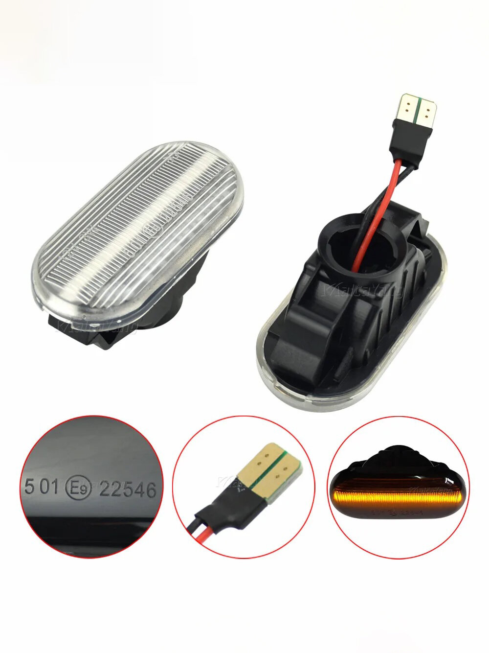 Прозрачные поворотники (15 LED) для Nissan Xterra / Versa