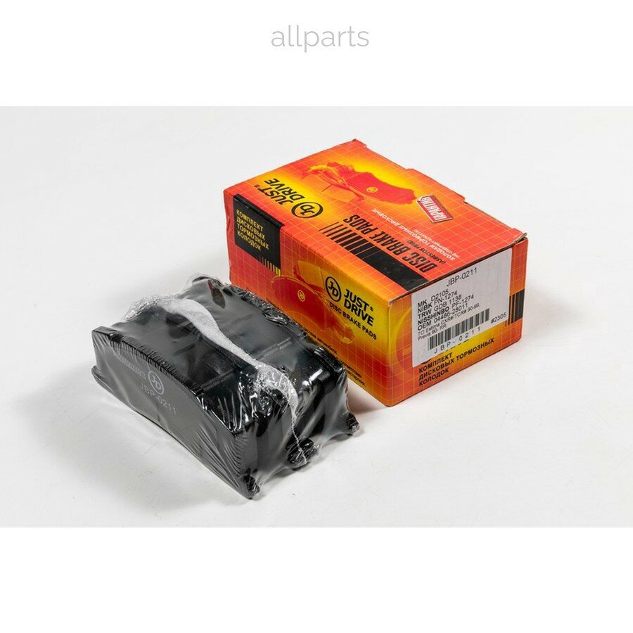 JUST DRIVE JBP0211 Колодки тормозные, задние D2105