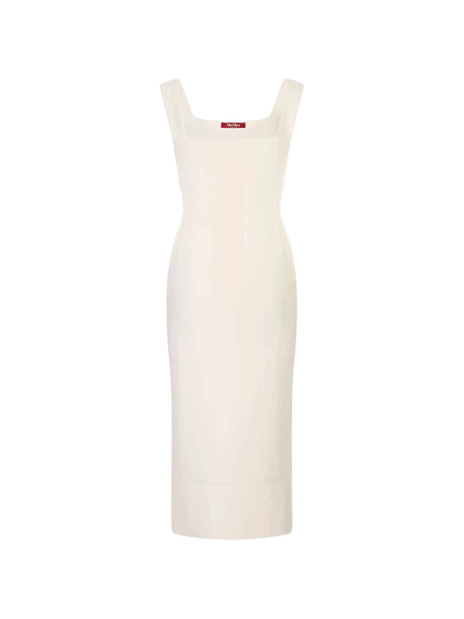 Платье Ribbed-knit square-neck midi dress