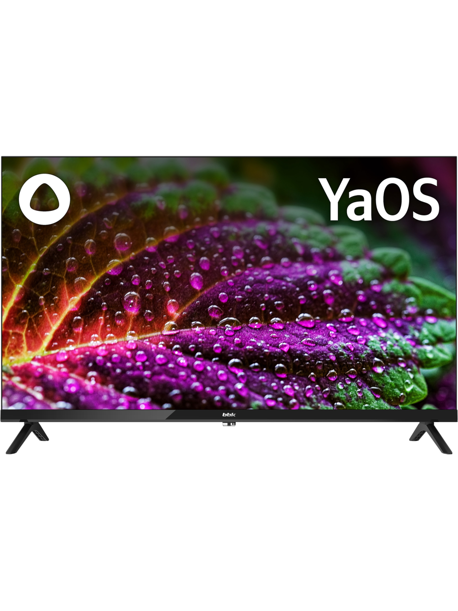 Телевизор BBK 32LEX-7235/FTS2C (B) 32" LED, FULL HD, черный, смарт ТВ, YaOS