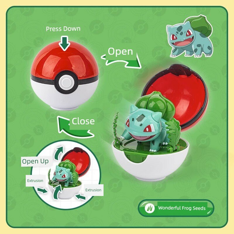 Игрушка-трансформер Johnson & Johnson Pokémon: фигурка кошки Мейоу, кукла-эльф, периферийная игрушка, игрушка для детей