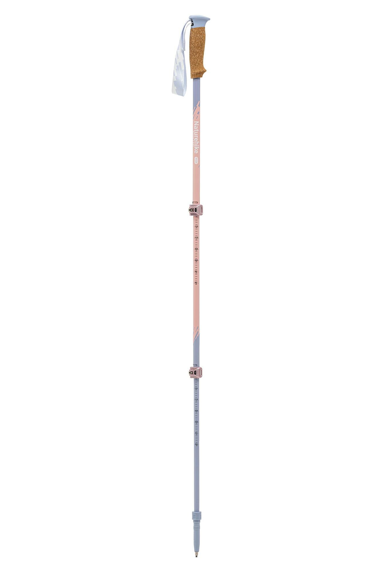 Палка треккинговая Naturehike Sunsia 3-Ext Three-Section Carbon Fiber Telescopic Trekking Pole Starry Pink (см:57-120)