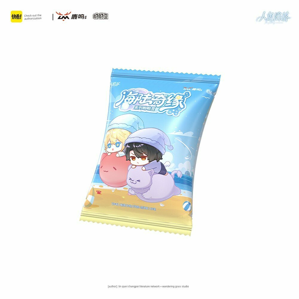 В наличии: Коллекционная фигурка-сюрприз Mermaid Falls Q-version Yoyo Bean (Бай Чу Ниань Лань Бо) из серии «Комикс: