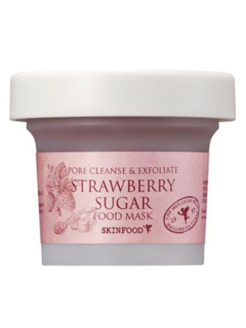 Маска-пилинг очищающая с земляникой и сахаром SkinFood Strawberry Sugar Food Mask 120 гр