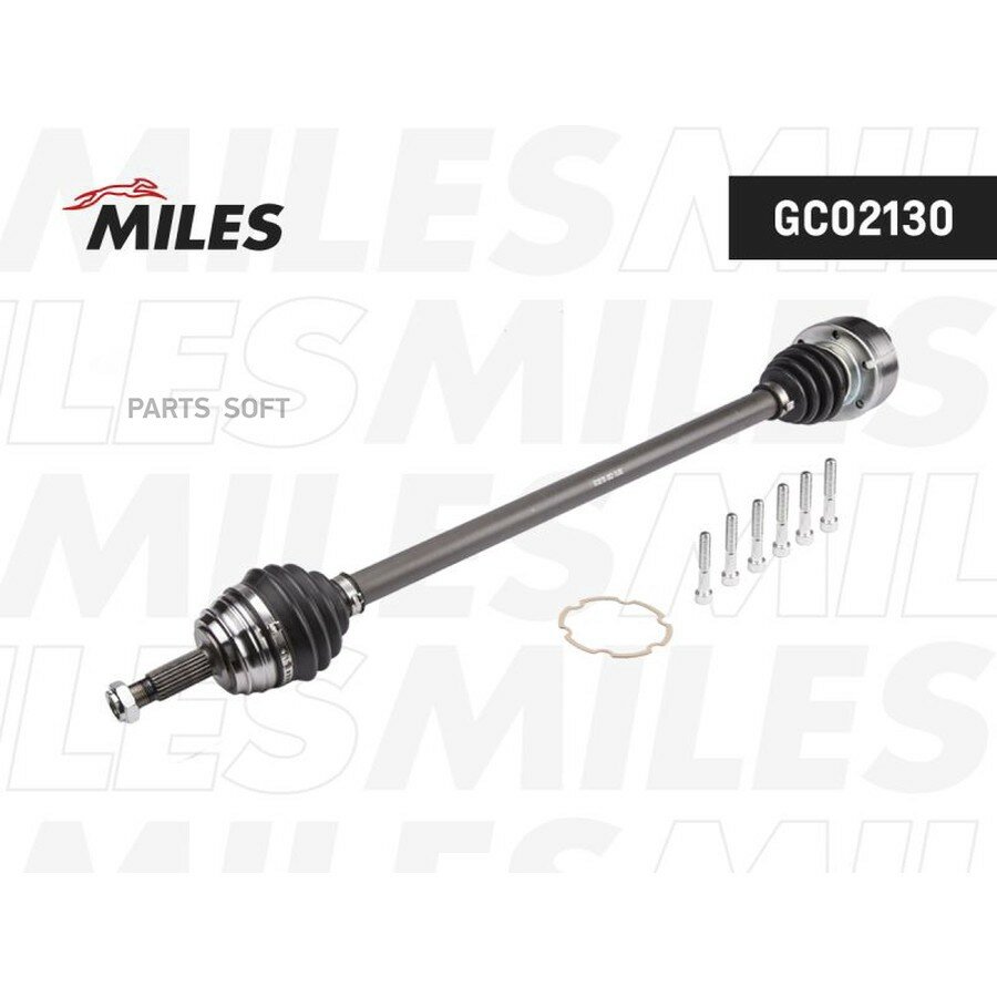 MILES GC02130 Привод в сборе VW GOLF II/POLO/SEAT 1.6-1.9D 83-04 прав. ()
