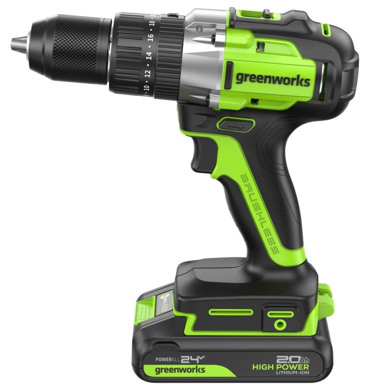 Шуруповерт аккумуляторный GREENWORKS GD24DD60