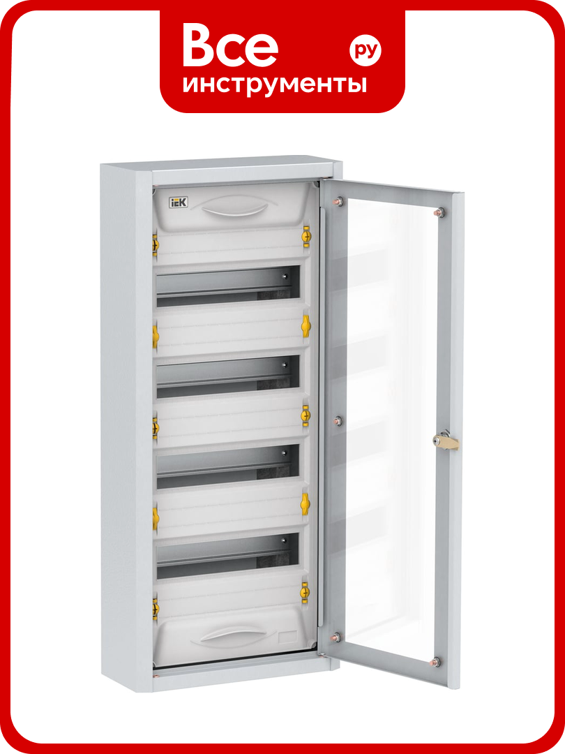Корпус, IEK, IEK Titan 5 щрн-48 прозрачная дверь, Ip31, ухл3, металлический